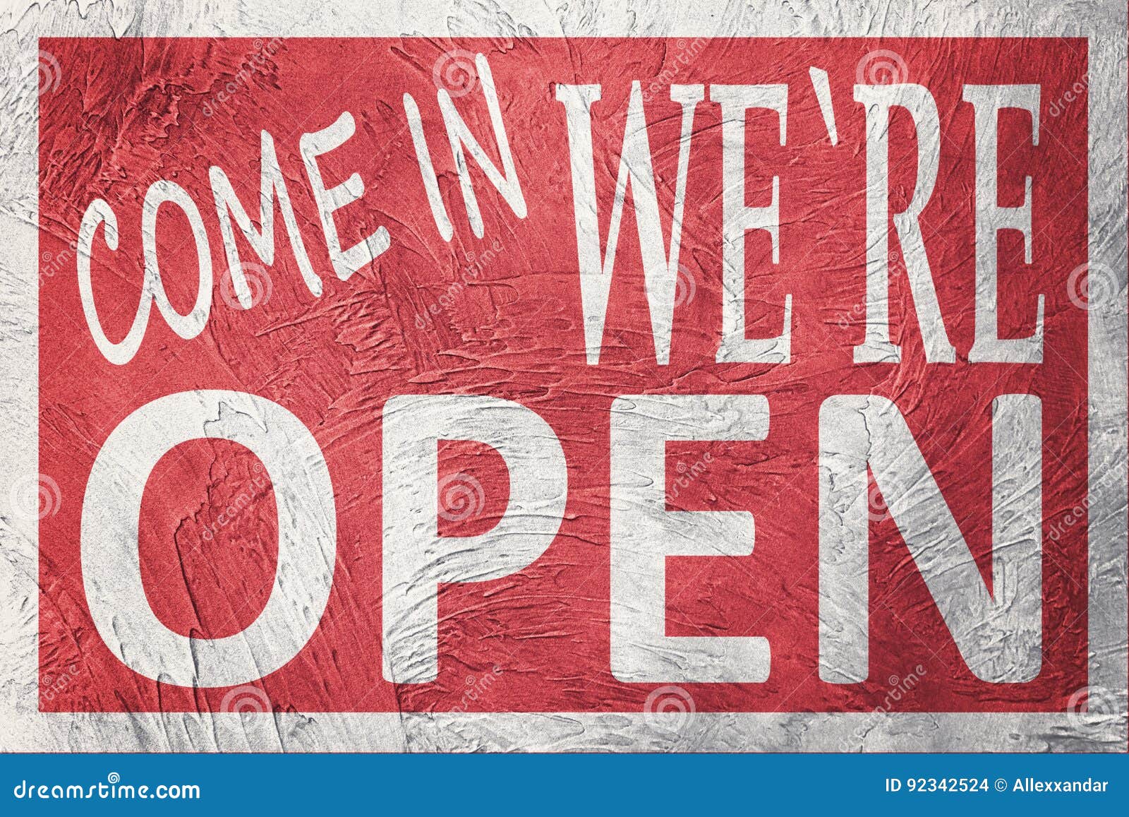 Vintage Style Come in we`re Open Sign Stock Photo - Image of symbol ...