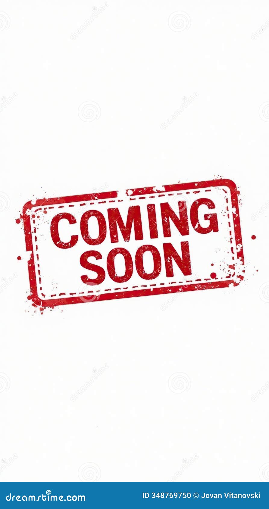 Vintage-Style Coming Soon Stamp with Textured Design Stock Illustration ...