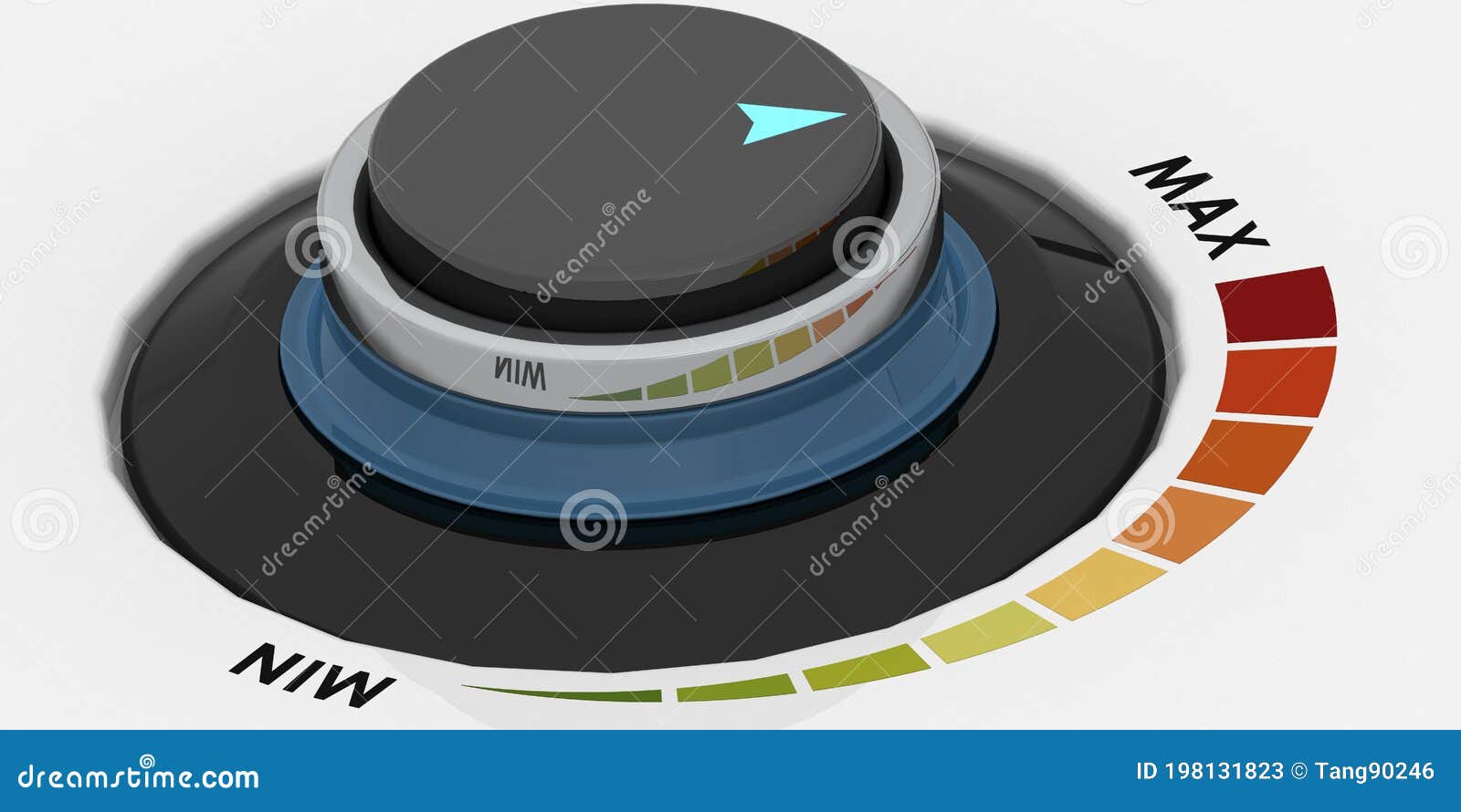 Vintage Style Control Knob Dial Stock Illustration - Illustration of ...