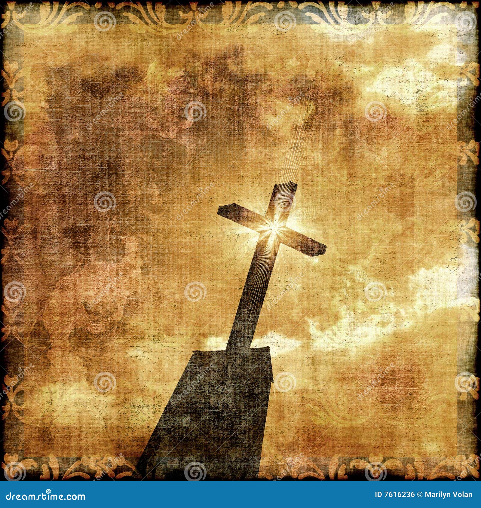 Vintage Style Cross Royalty-Free Stock Image | CartoonDealer.com #7616236