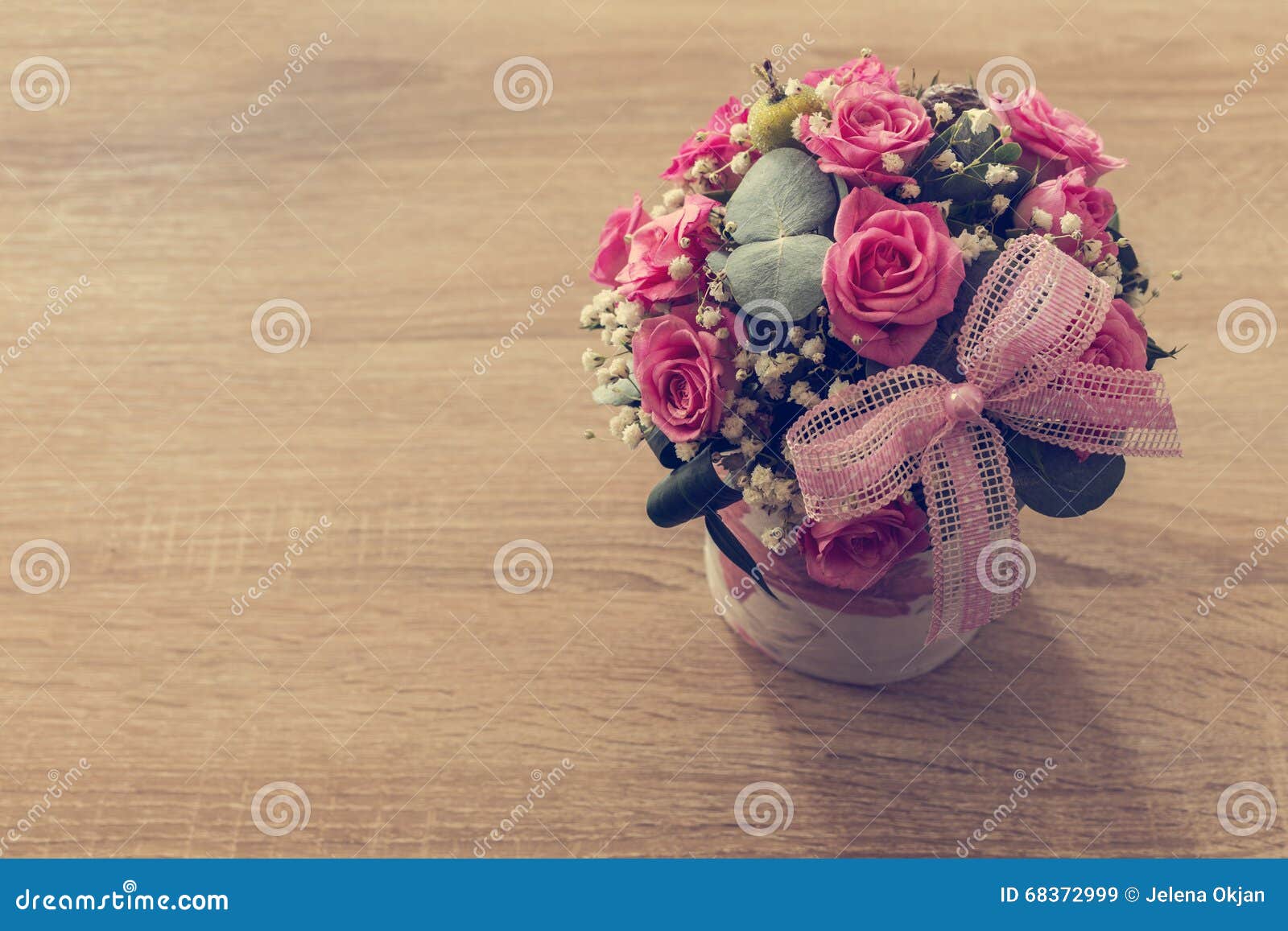 Vintage Style Flower Bouquet Stock Image - Image of flower, beauty ...