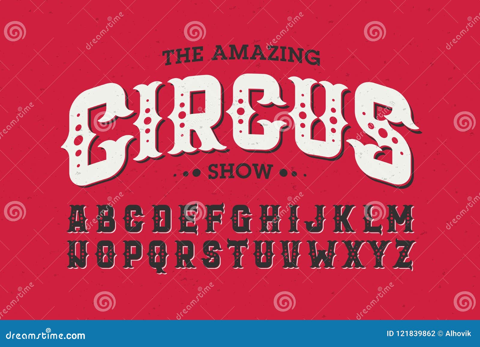 3D Circus Font Vector Illustration | CartoonDealer.com #88098082