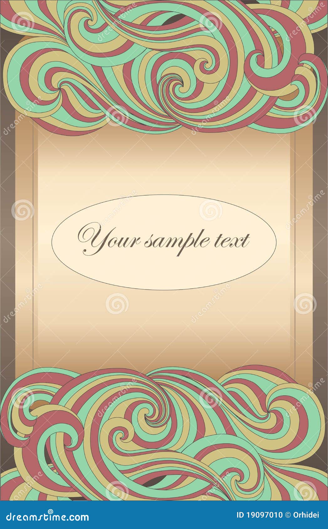 Vintage Style - Frame for Text Stock Vector - Illustration of vintage ...