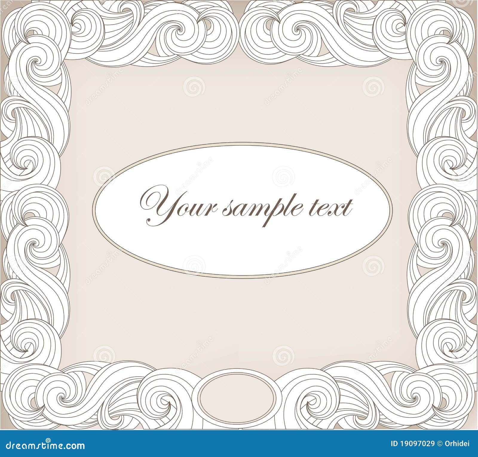 Vintage Style - Frame for Text Stock Vector - Illustration of vintage ...