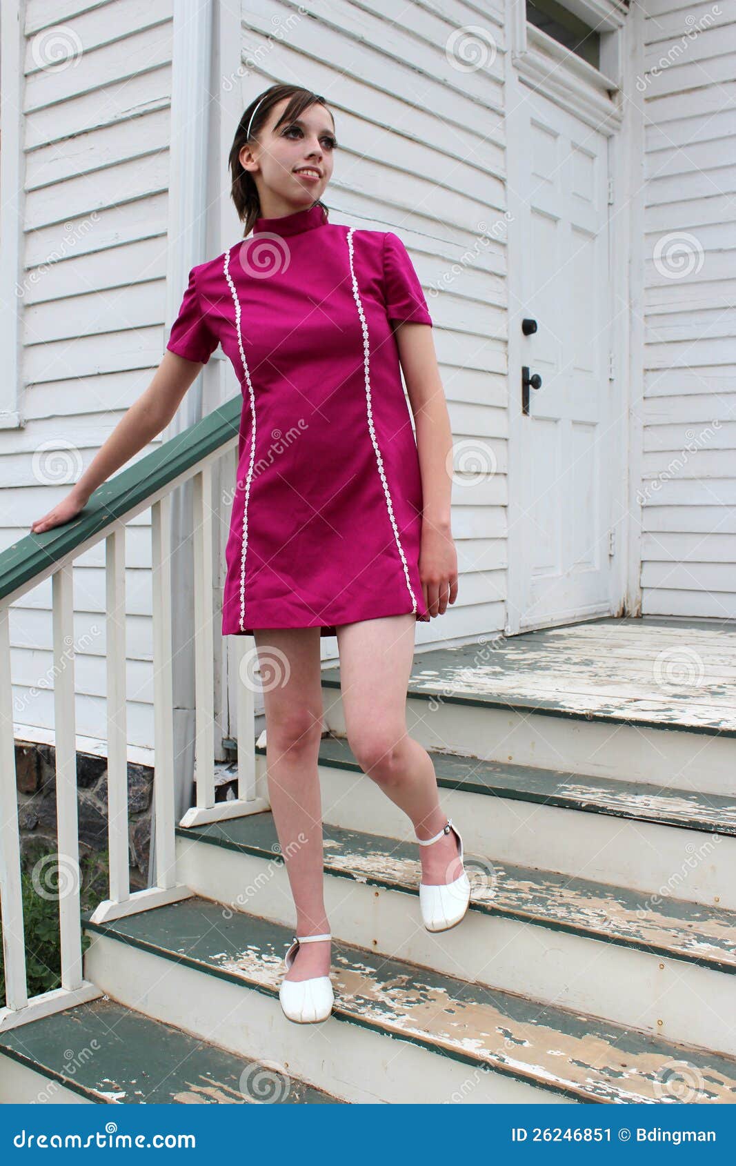 Vintage Style Girl stock image. Image of vintage, colourful - 26246851