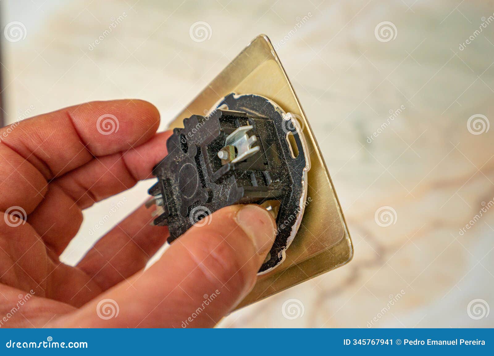 Wall Switch Power Electronic Component Socket Different And Modern ...