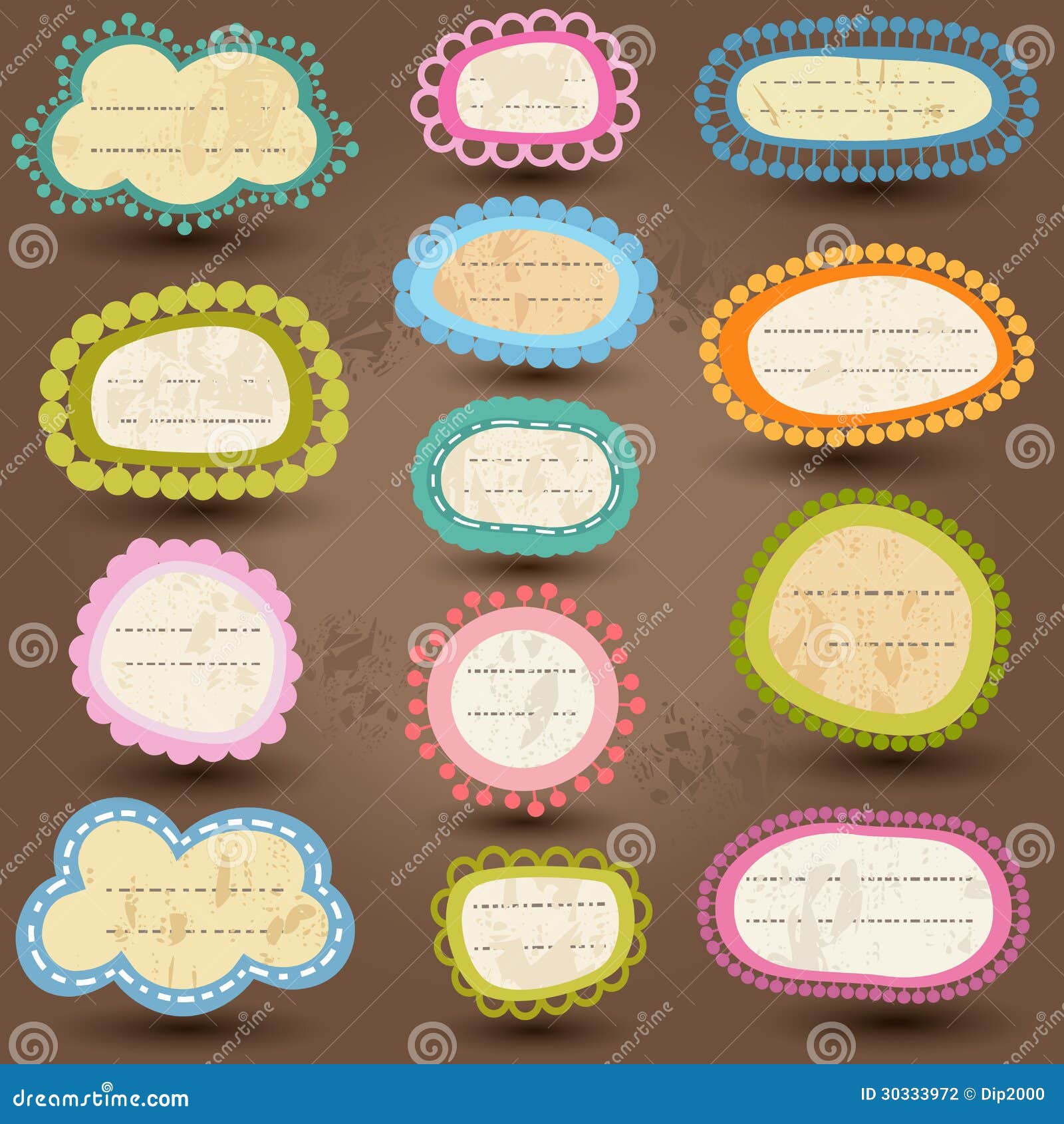 Vintage style labels stock vector. Illustration of decoration - 30333972