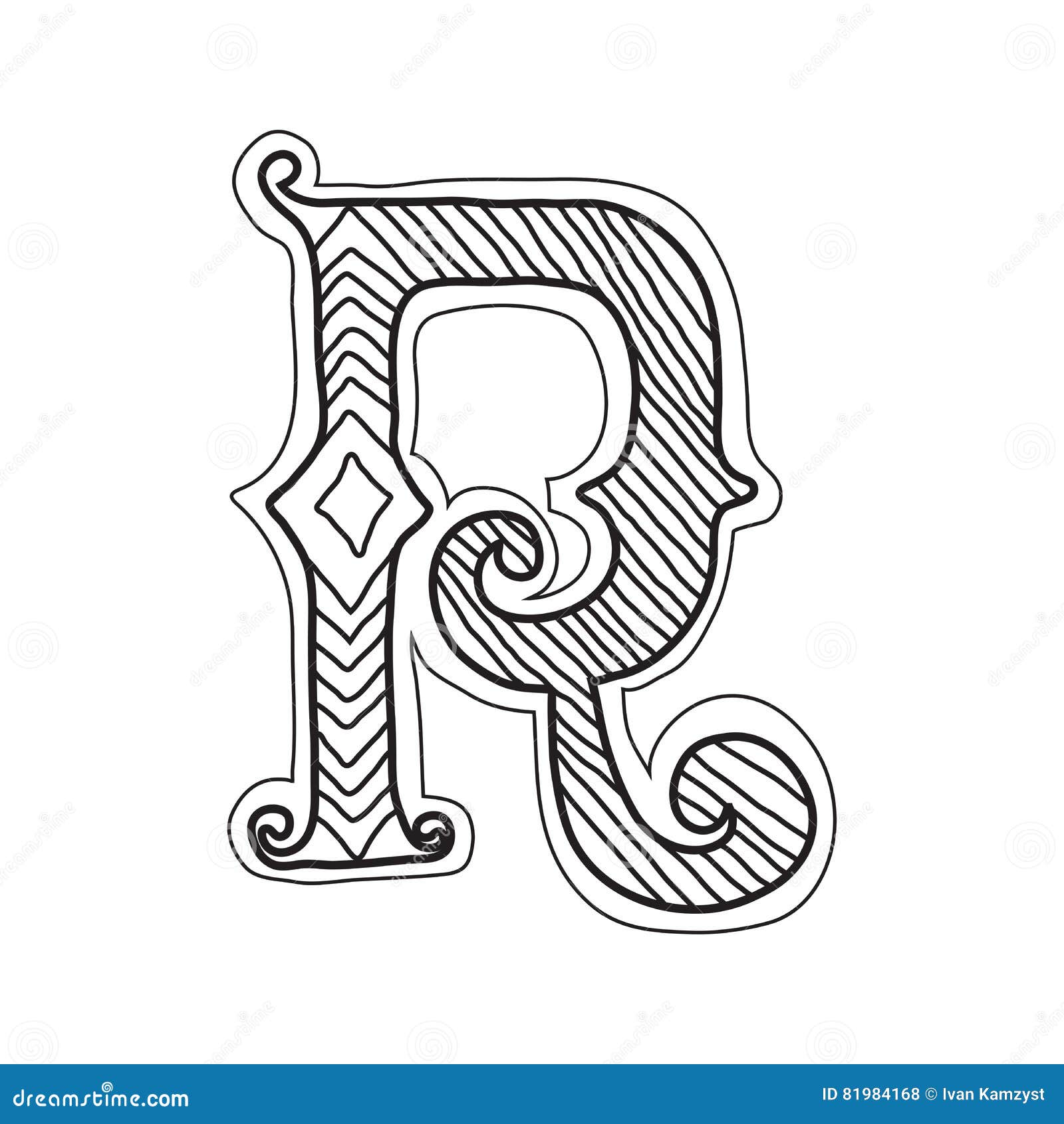 The vintage style letter R stock vector. Illustration of letters - 81984168