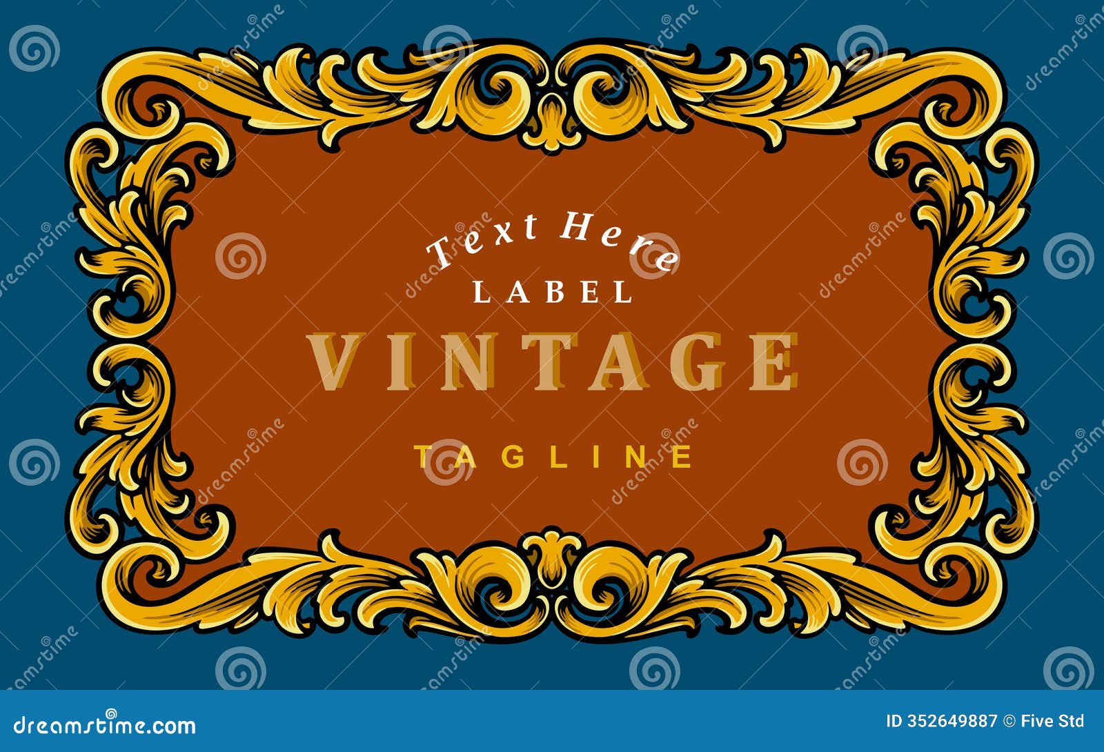 Vintage Style Lighter Packaging Label Template Stock Illustration ...