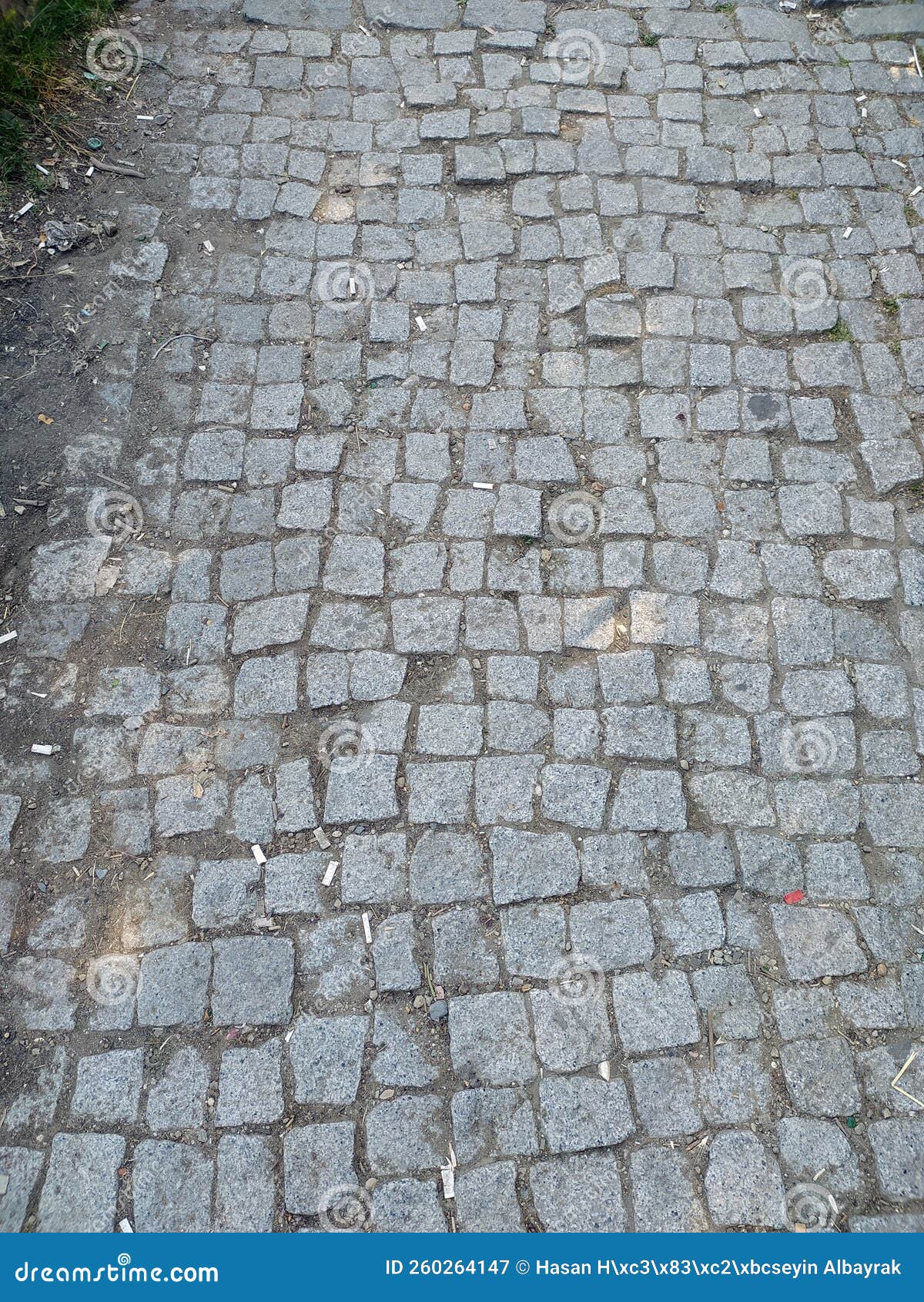 Vintage Style Natural Cobblestone Road Stock Image - Image of granite ...