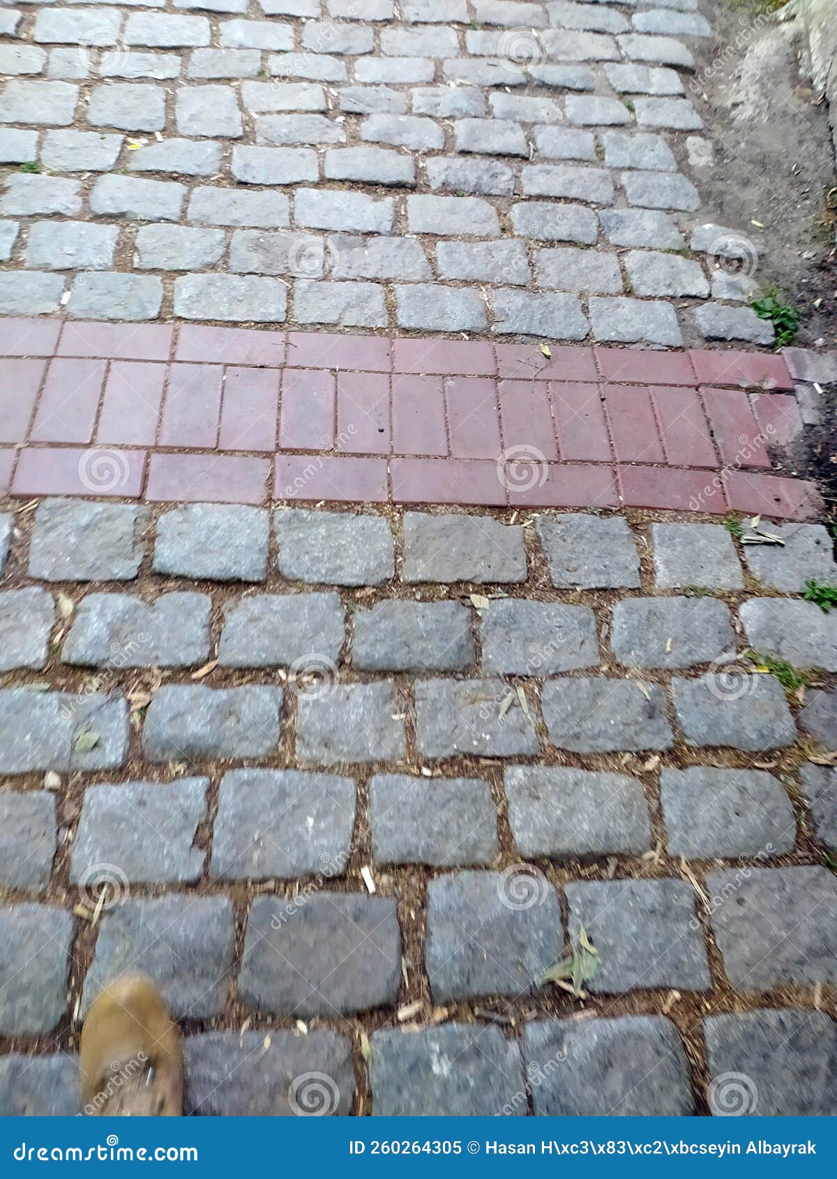 Vintage Style Natural Cobblestone Road Stock Image - Image of brick ...