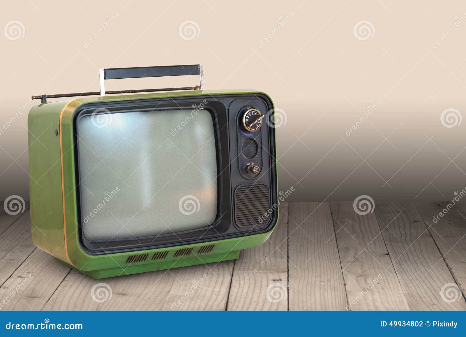 Vintage Style Old Television Stock Photo - Image of view, read: 49934802