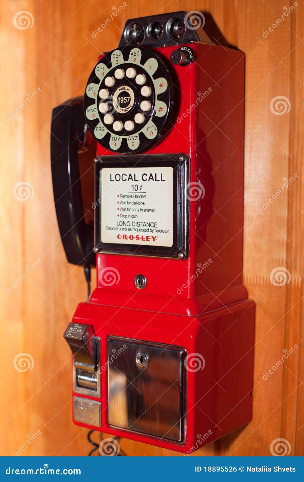 VINTAGE STYLE PAYPHONE stock photo. Image of dial, call - 18895526