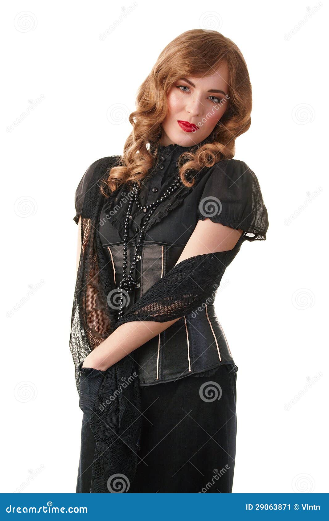 Vintage style portrait stock image. Image of fascinating - 29063871