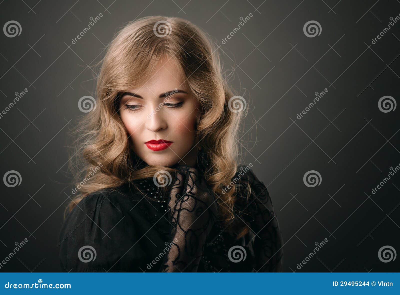 Vintage style portrait stock photo. Image of caucasian - 29495244