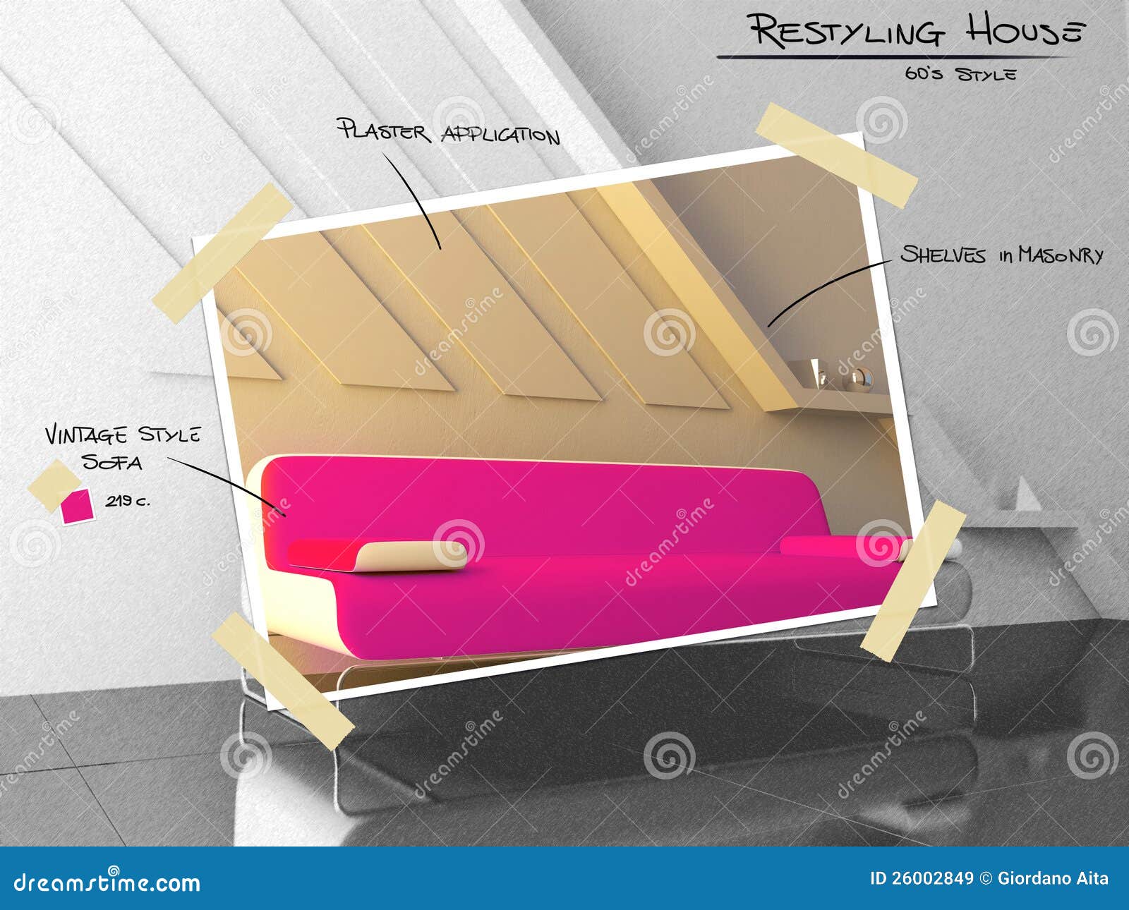 Vintage Style for Restyling Project Stock Illustration - Illustration ...