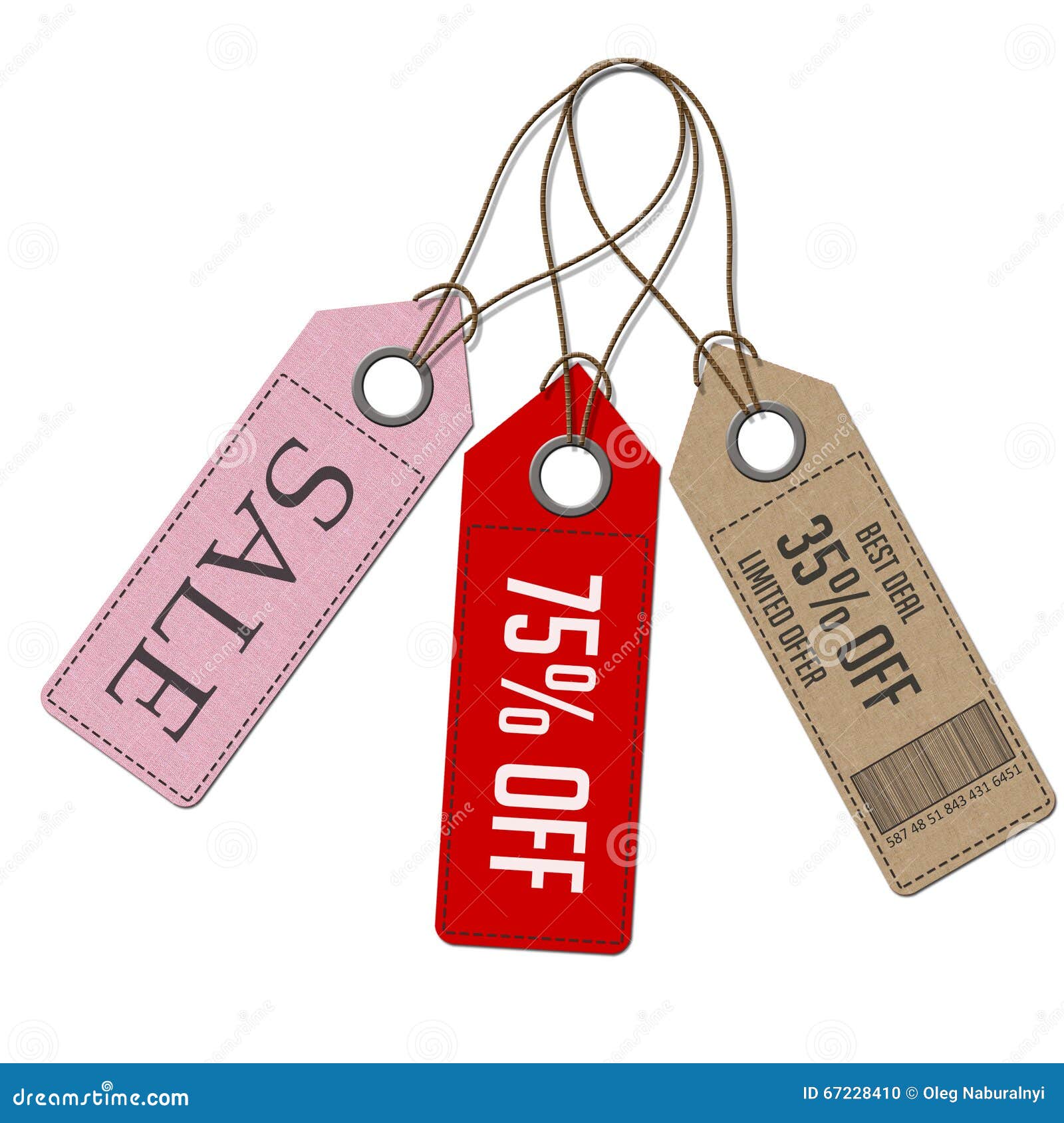 Vintage Style Sale Tags stock photo. Image of hanging - 67228410