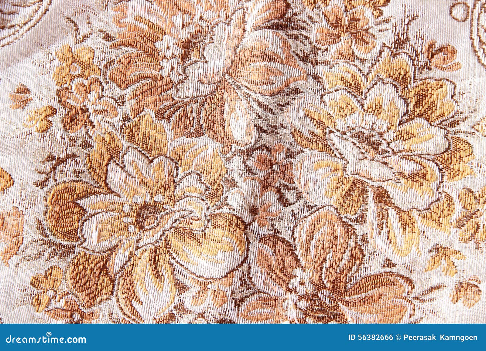 Vintage Style of Tapestry Flowers Fabric Pattern Stock Photo - Image of ...