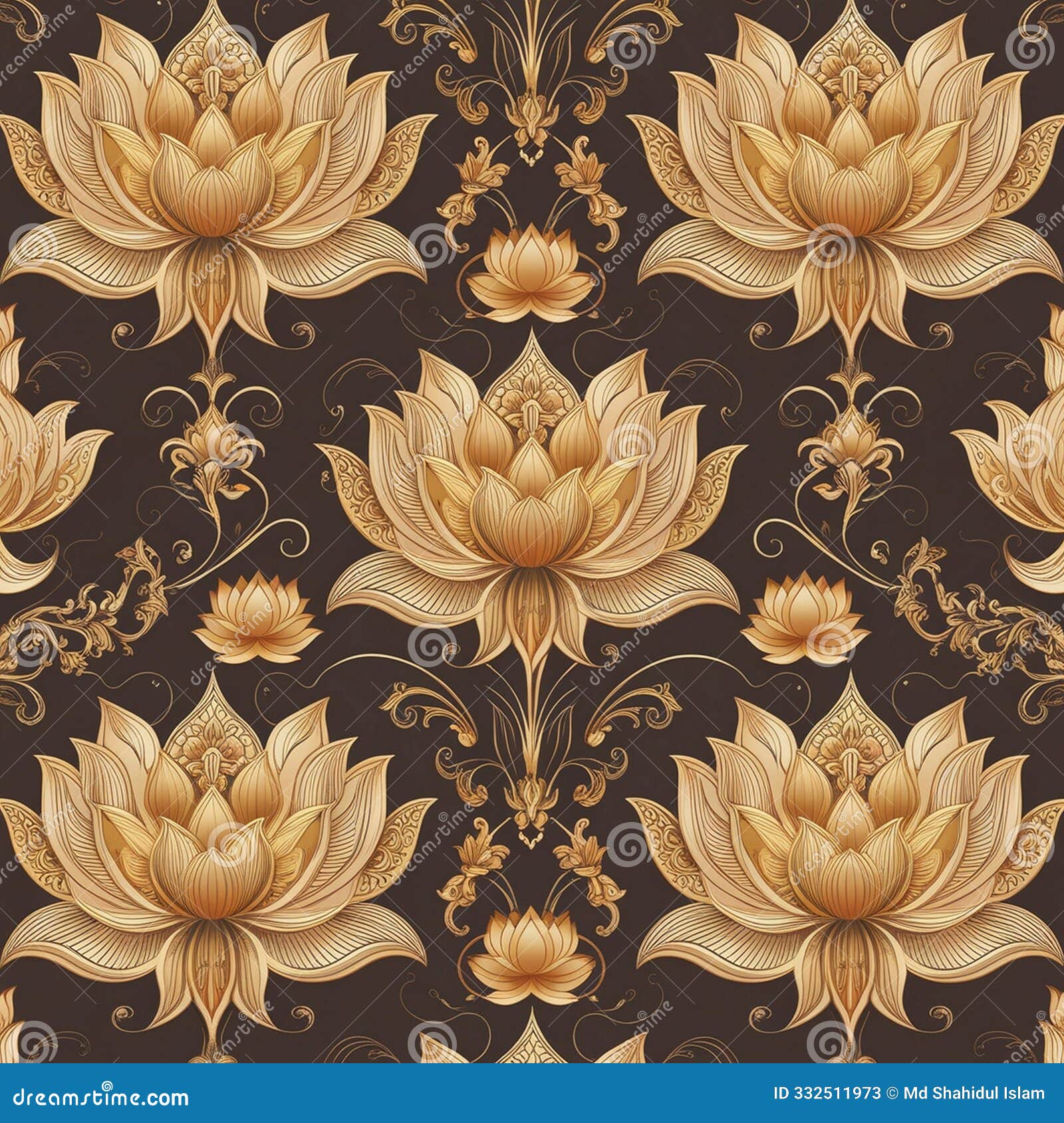 Vintage-style Wallpaper Often Features Classic Patterns Stock ...