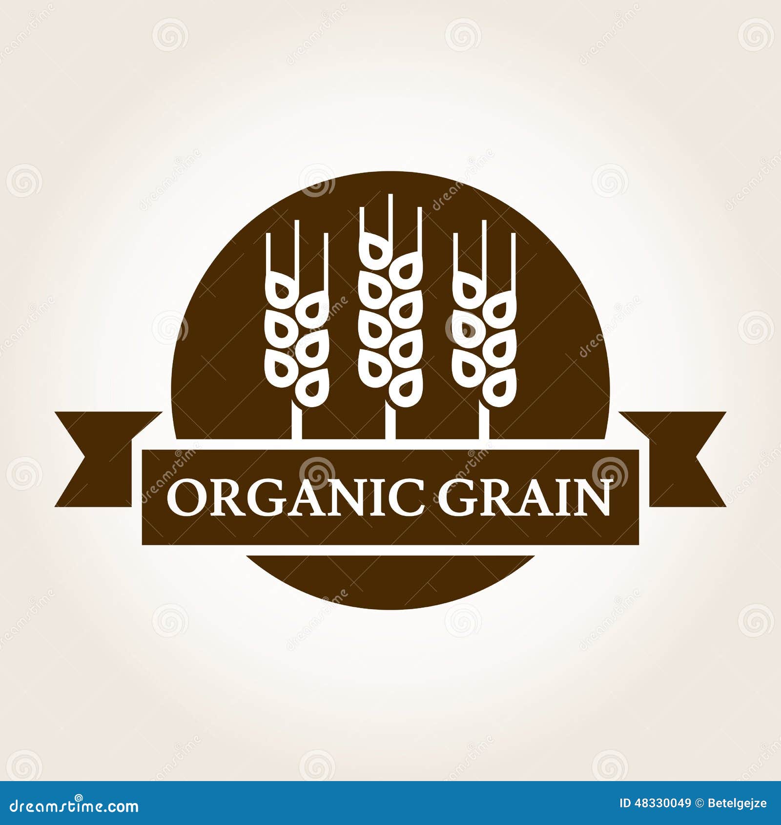 Vintage Style Wheat Label. Vector Logo Design Template Stock Vector ...