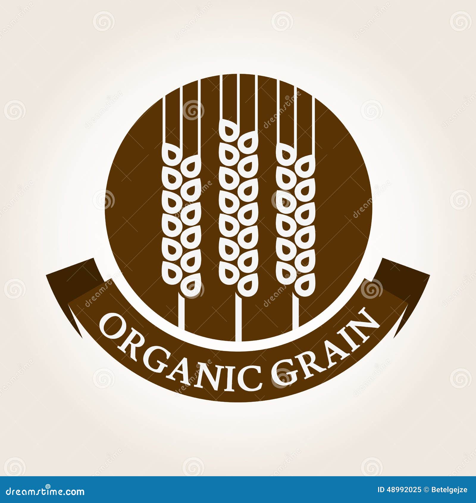 Vintage Style Wheat Label. Vector Logo Design Template Stock Vector ...