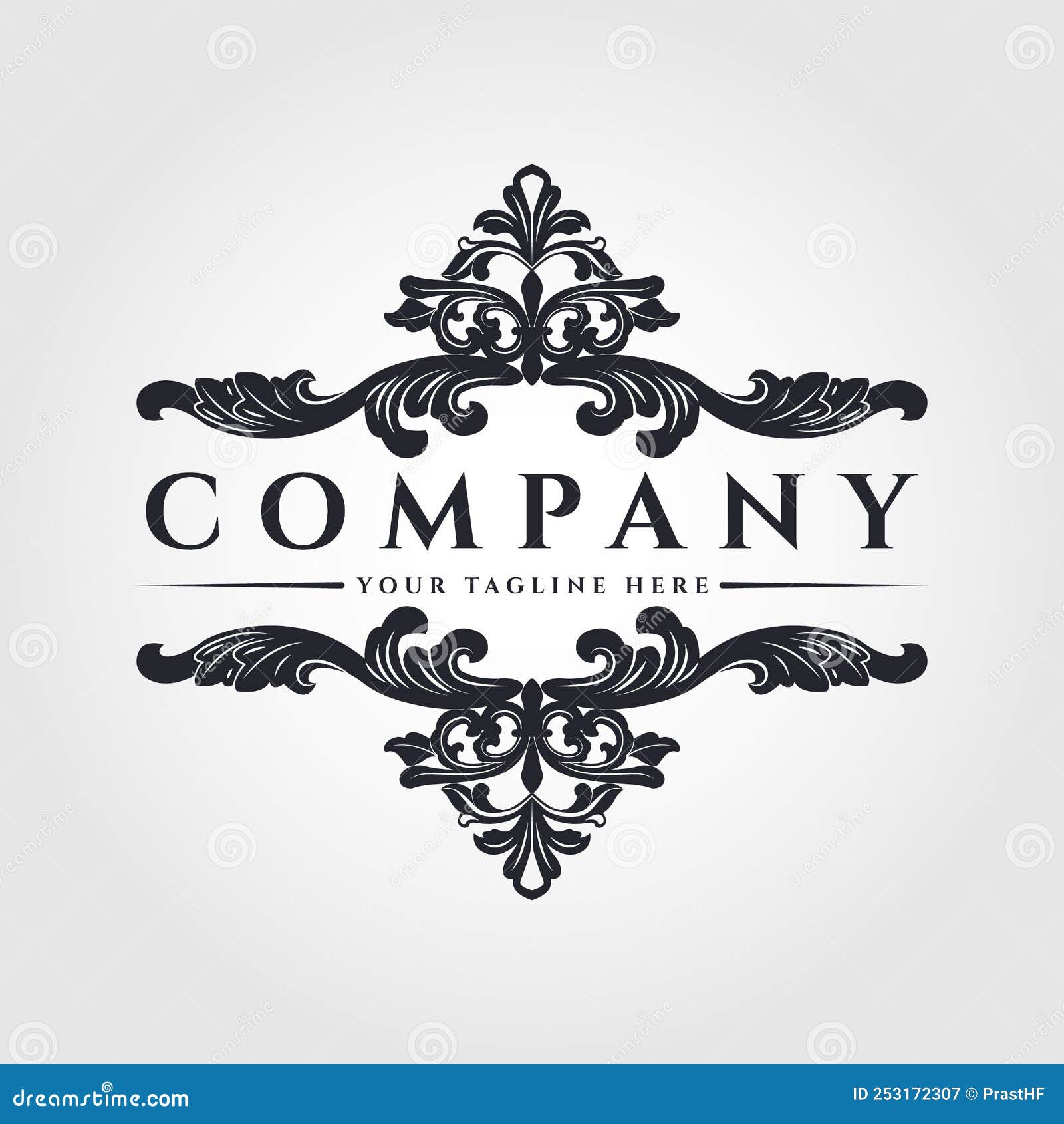 Vintage Styled Sign. with Floral Elements Stock Vector - Illustration ...