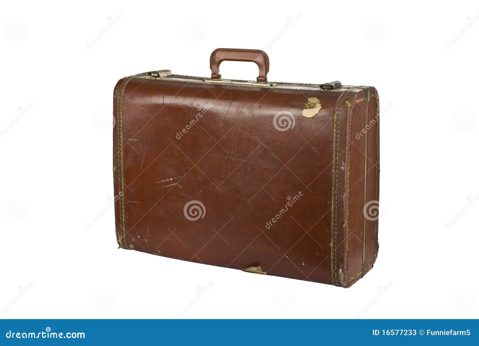 Vintage Suit Case Open On White Stock Image | CartoonDealer.com #16577257
