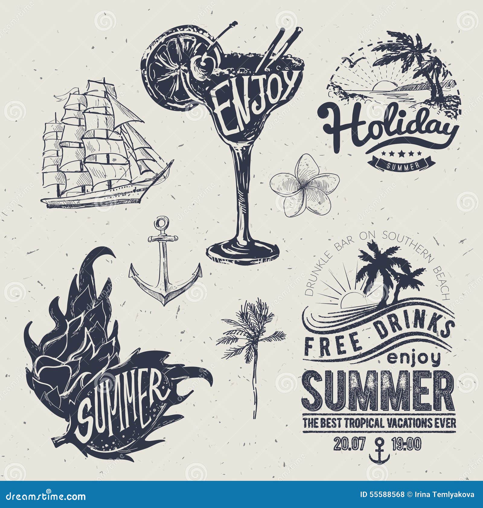 Retro Summer Graphics