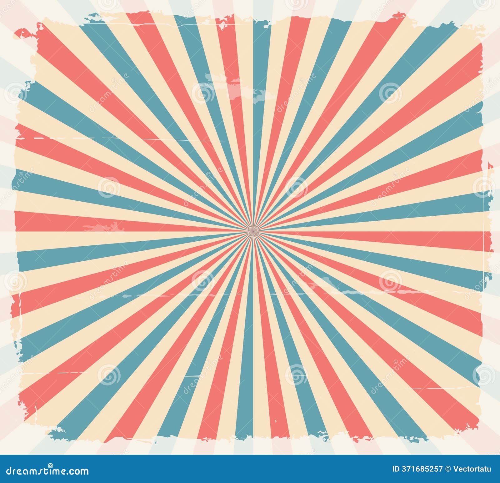 Vintage Sunburst Motif Pattern With Wavy Rays In Soft Yellow On Light ...