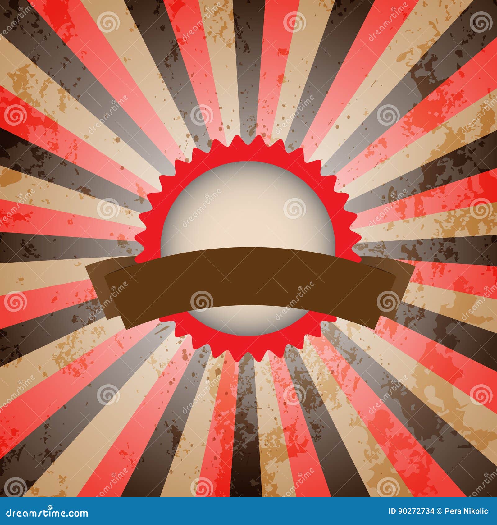 Vintage Sunburst Background Stock Vector - Illustration of background ...