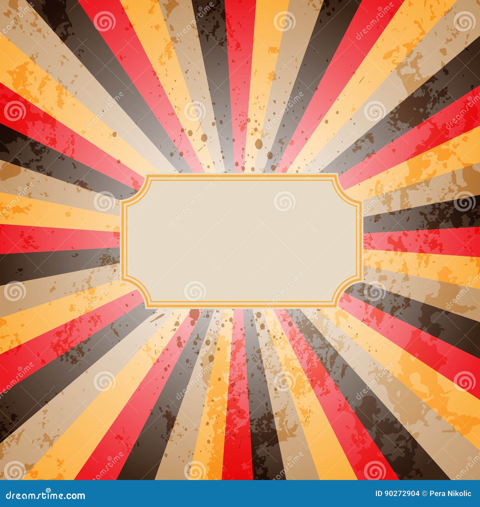 Vintage Sunburst Background Stock Vector - Illustration of grunge, beam ...
