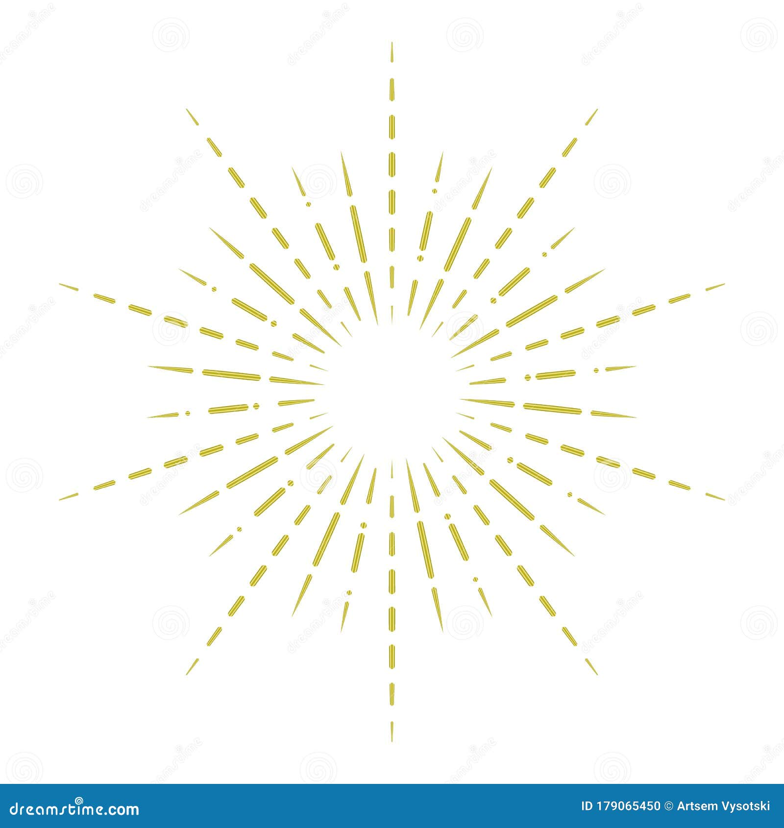 Vintage Sunburst, Explosion on White Background. Vectorillustration ...