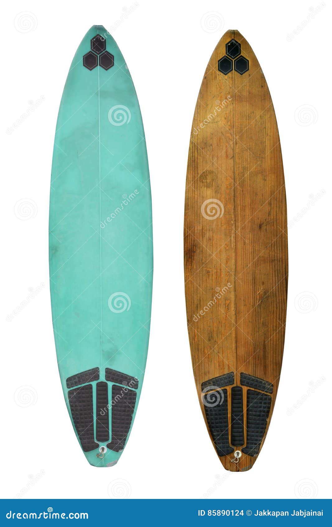 Vintage Surfboard Isolated on White Stock Photo - Image of longboard ...