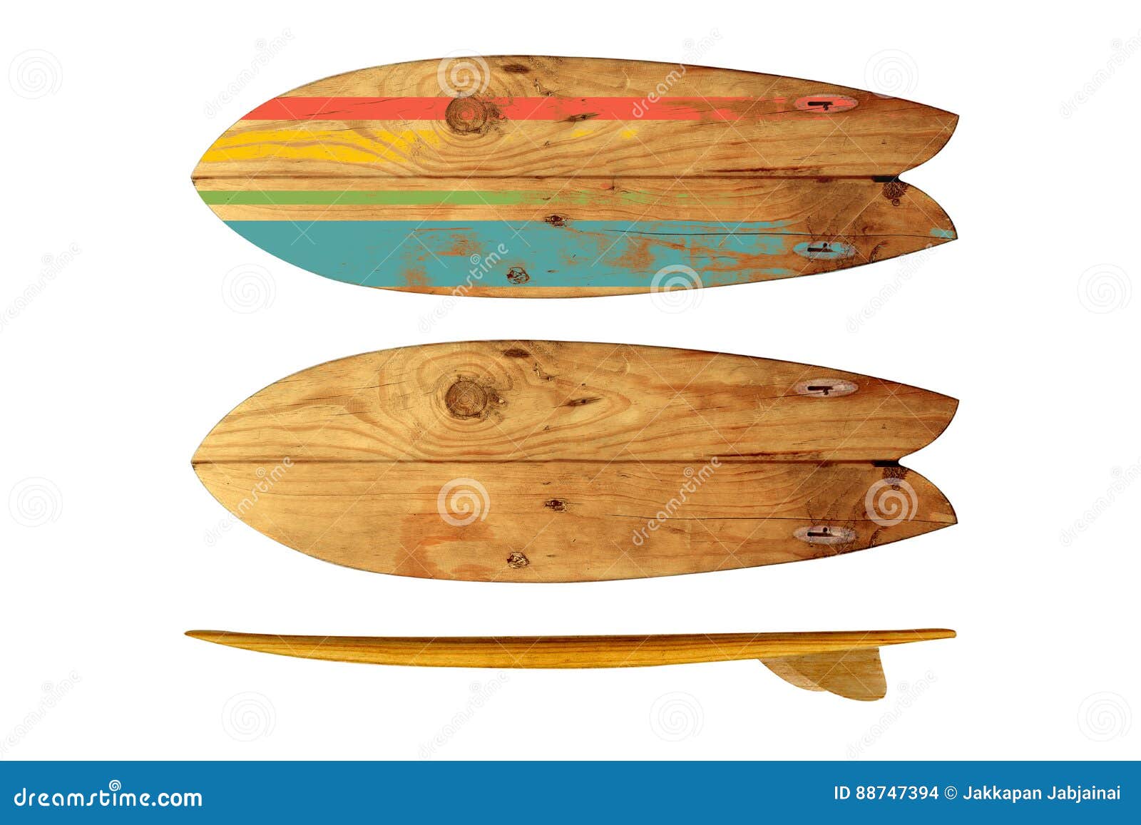 Vintage Surfboard Isolated on White Stock Photo - Image of custom ...