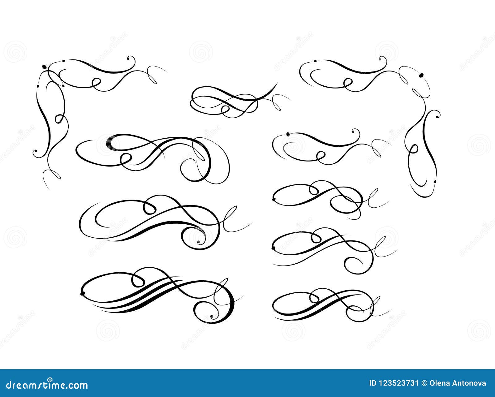Swashes And Vintage Frames Vector Illustration | CartoonDealer.com ...