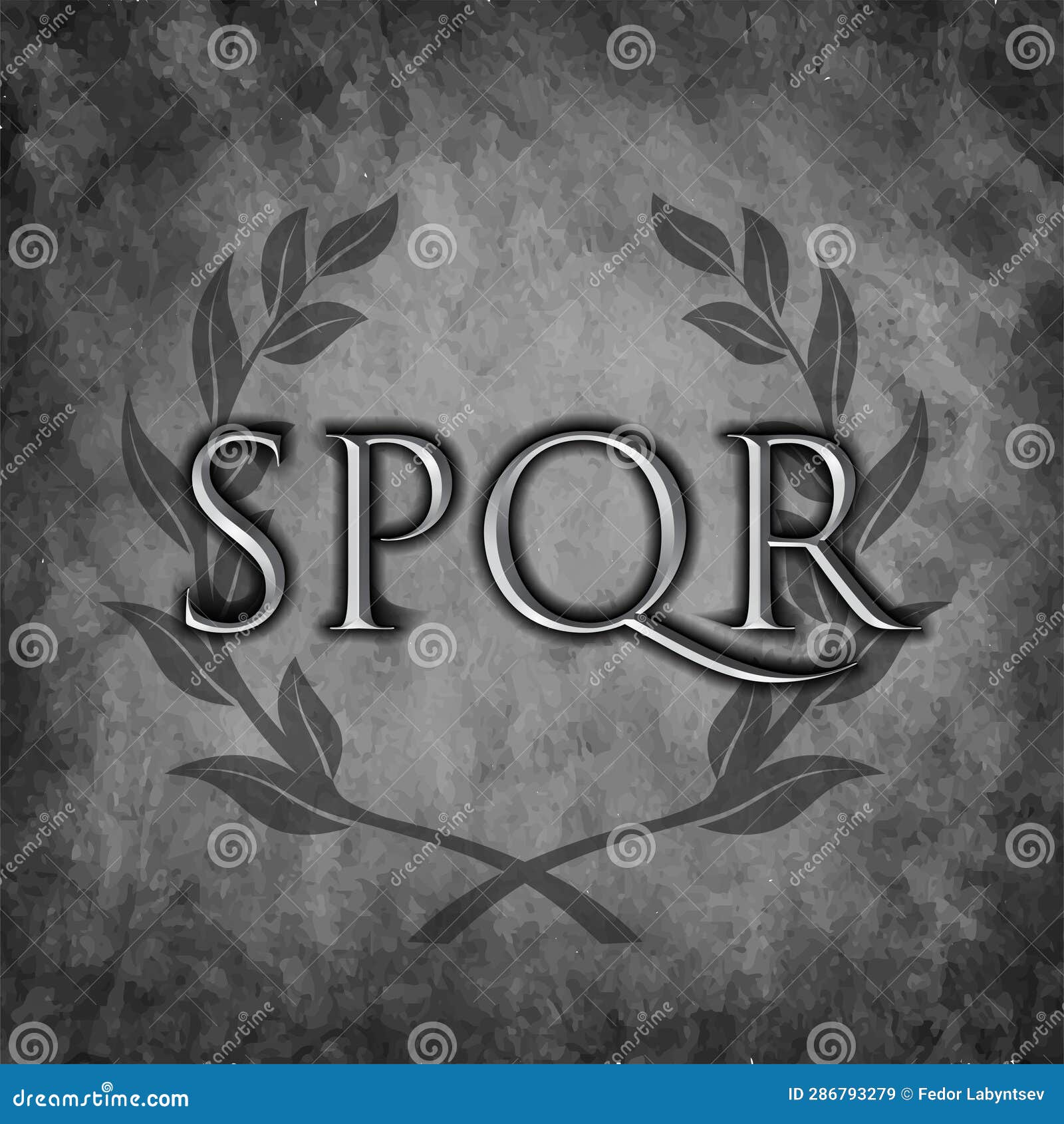 Vintage symbol of rome stock illustration. Illustration of state ...