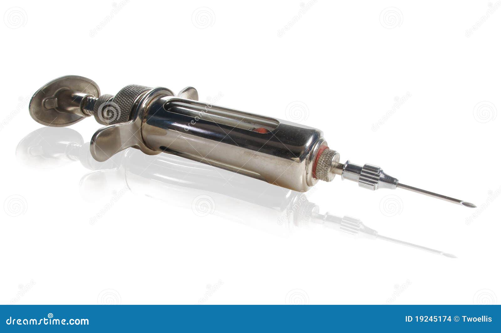 Vintage syringe stock photo. Image of vaccine, cure, isolated - 19245174