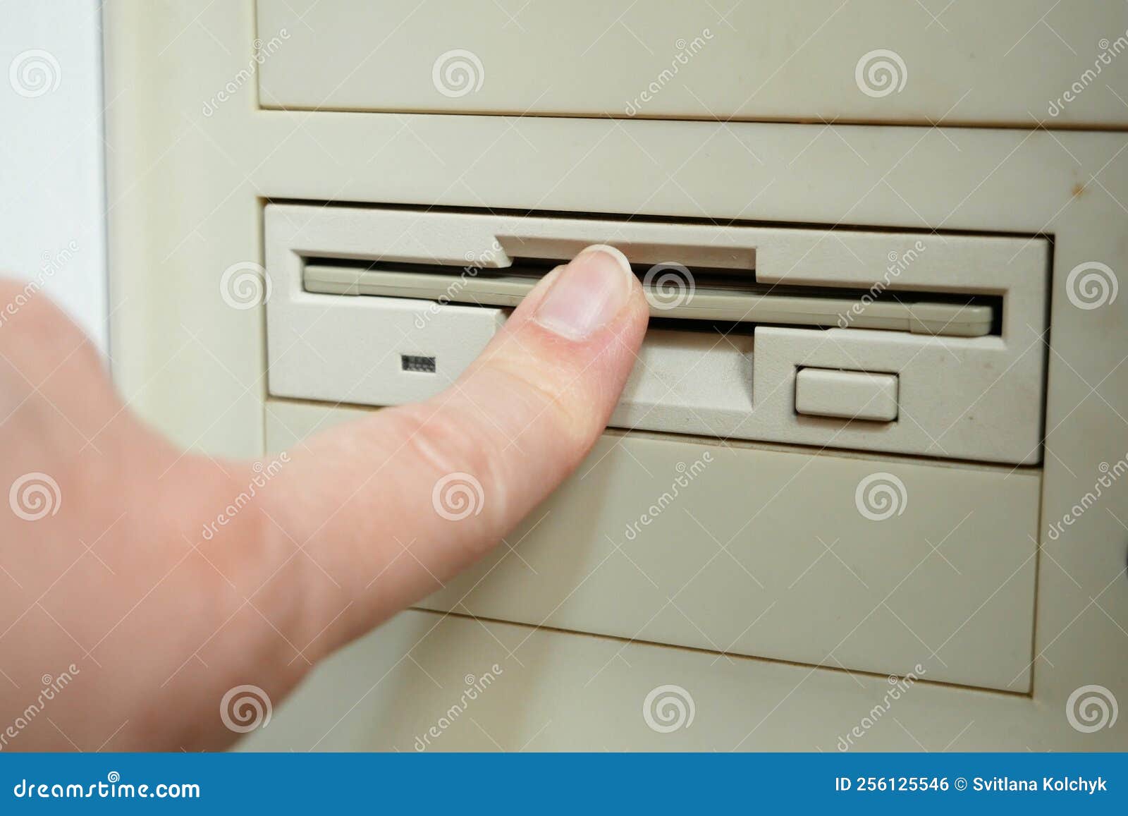 Vintage System Unit of Computer by CPU, Old Desktop Computer Stock ...