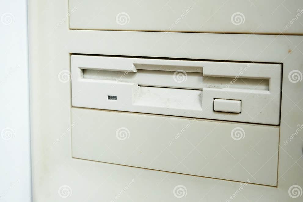 Vintage System Unit of Computer by CPU, Old Desktop Computer Stock ...