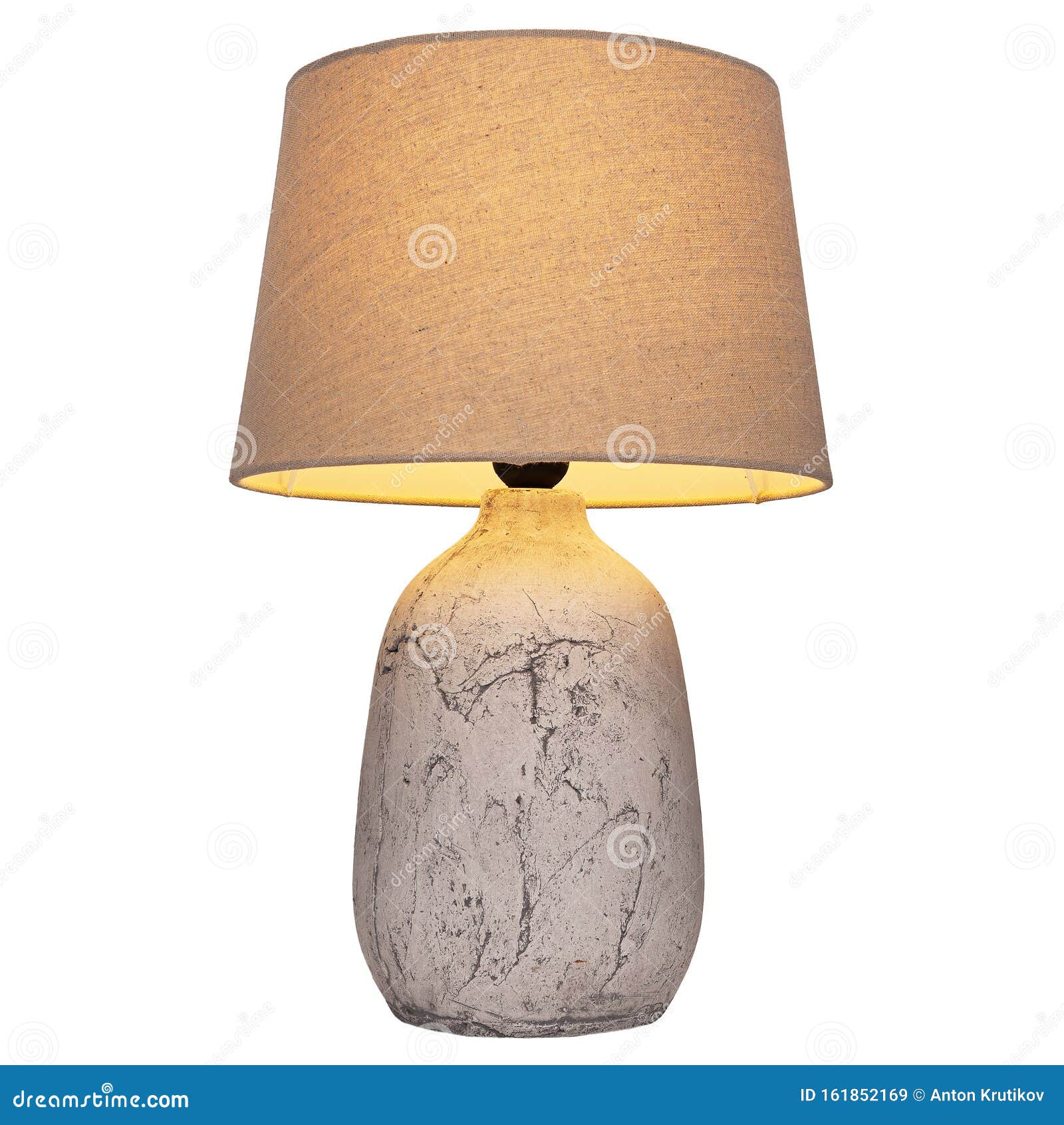 Table Lamp Isolated on White Background Stock Image - Image of object ...