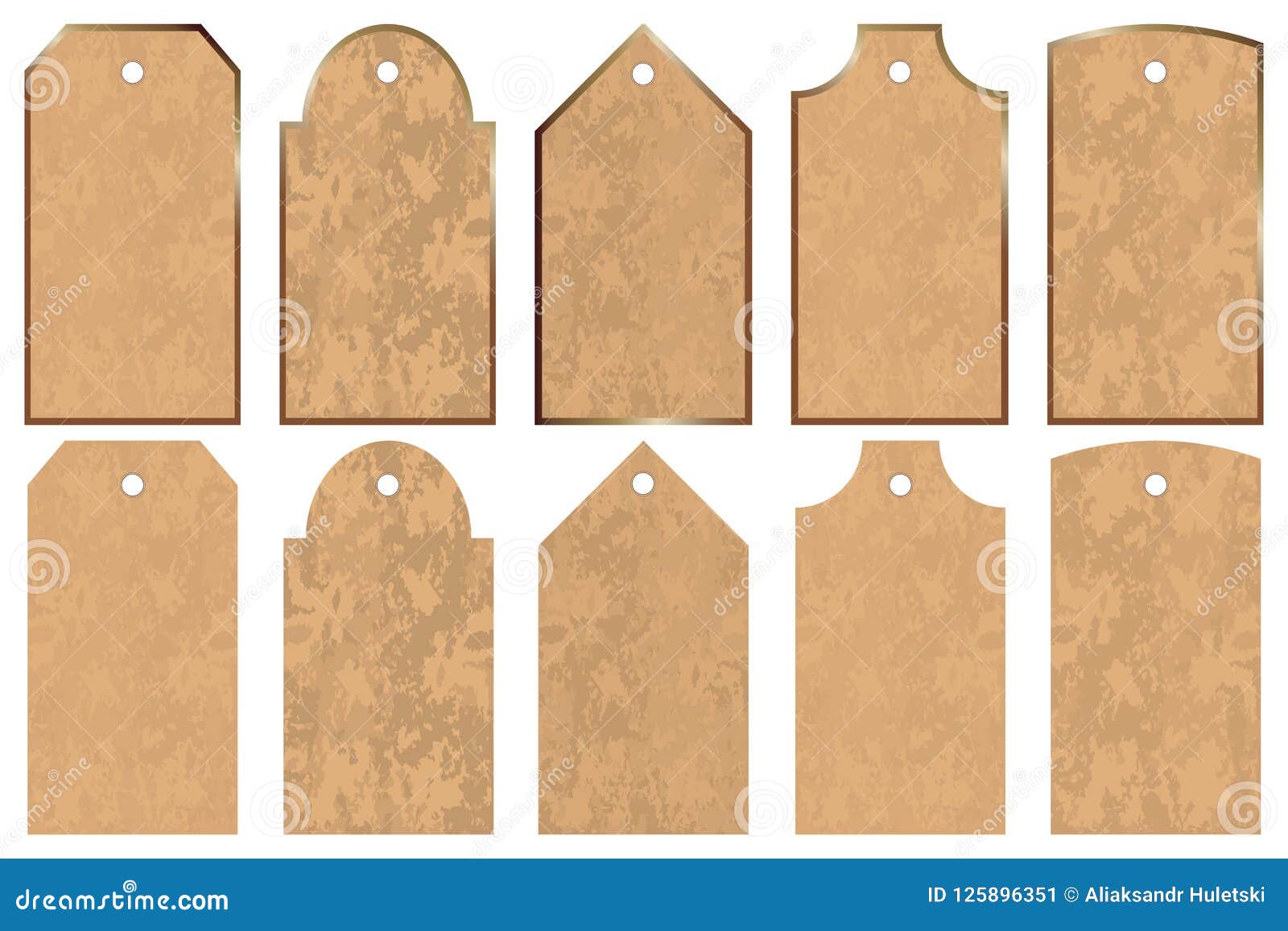 Vintage_tags_set ilustración del vector. Ilustración de pegatina ...