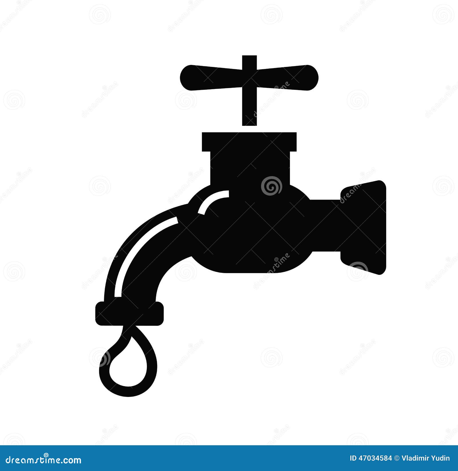 Vintage tap stock vector. Illustration of drip, stopcock - 47034584