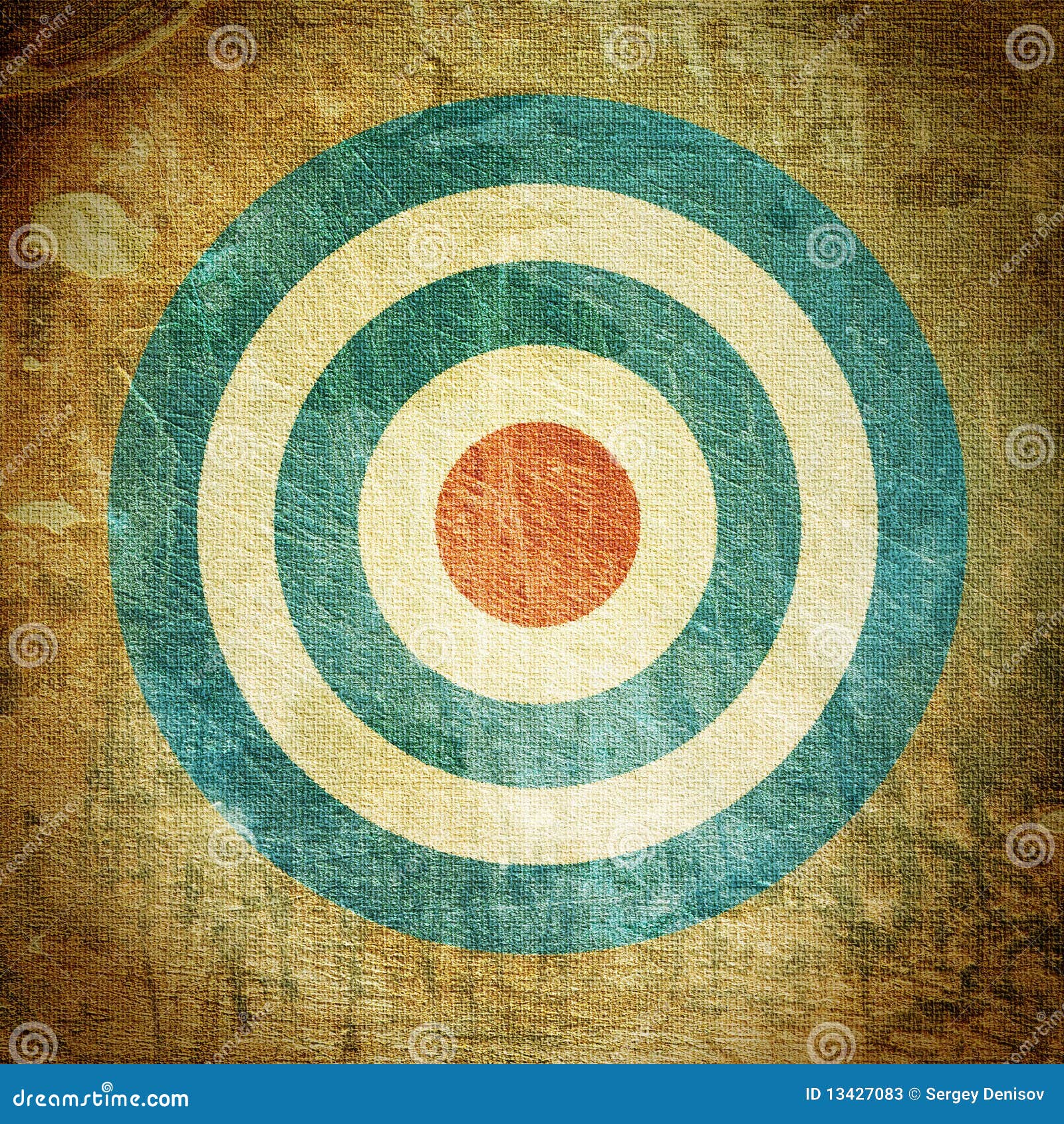 Vintage target stock illustration. Illustration of worn - 13427083
