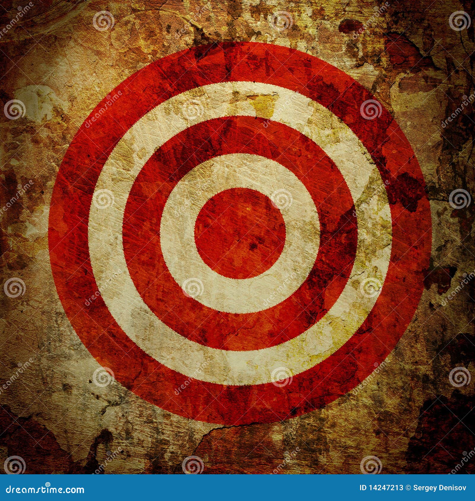 Vintage target stock illustration. Illustration of dirty - 14247213