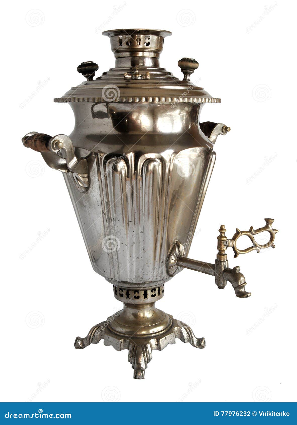 Vintage tea samovar stock photo. Image of home, antiques - 77976232