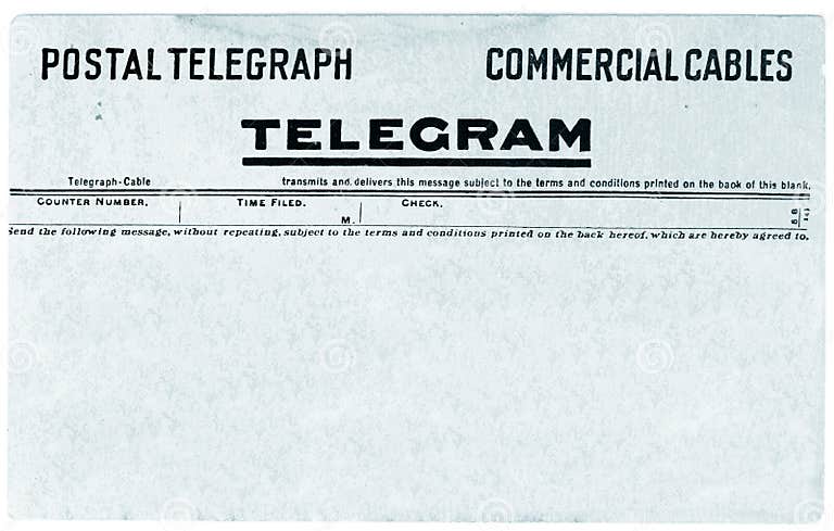 Vintage Telegram stock photo. Image of letter, write, vintage - 5653918