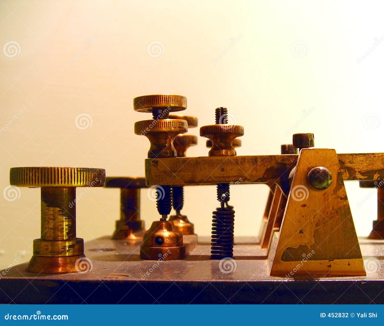 Vintage Telegraph Device stock photo. Image of device, brass - 452832