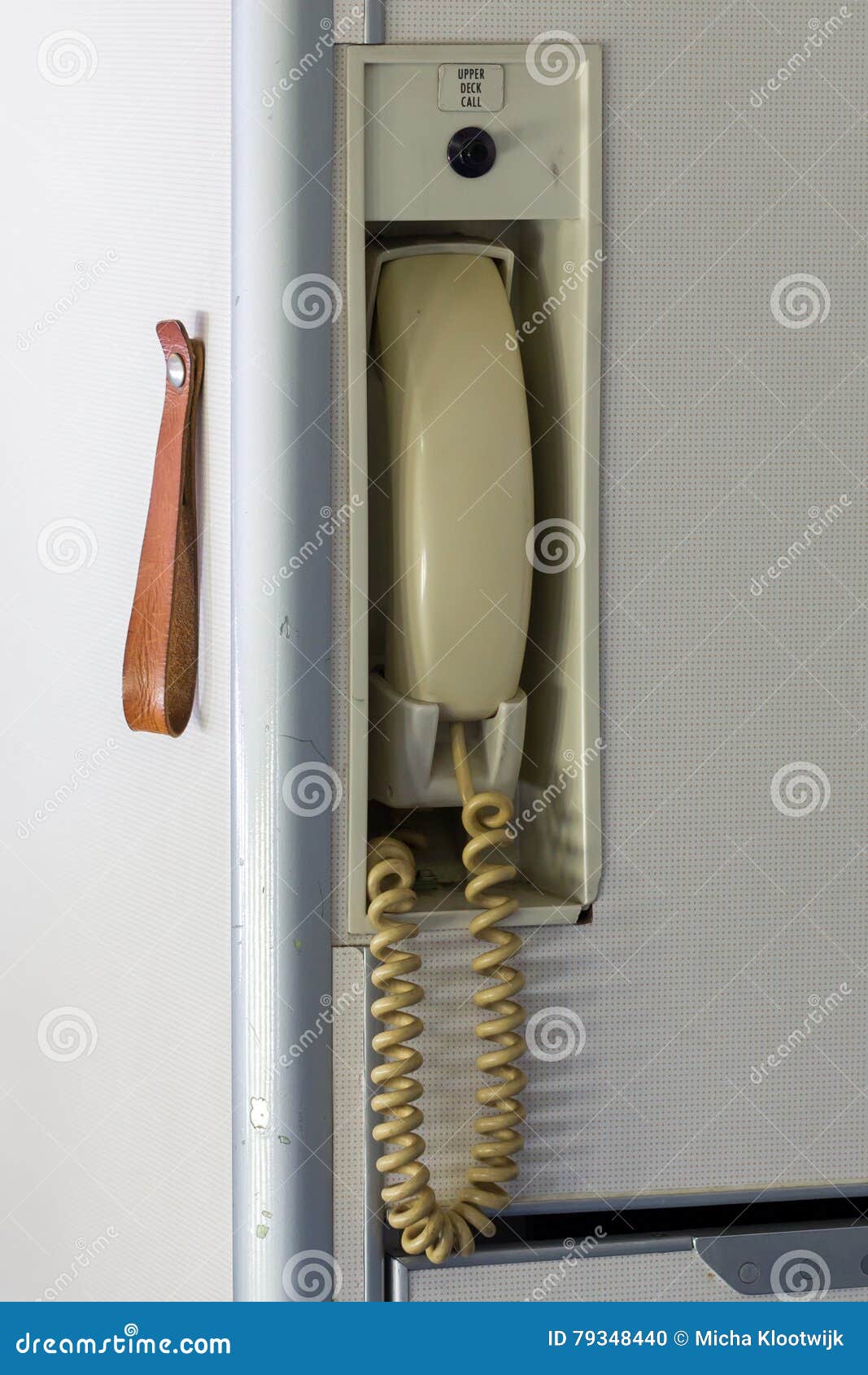Vintage Telephone in an Airplane Stock Photo - Image of telephone ...