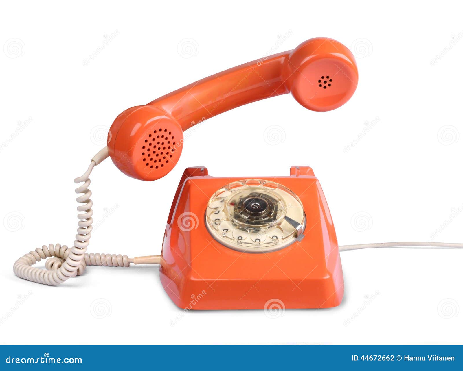 Vintage Telephone Answer Handset Stock Photo - Image of plastic ...