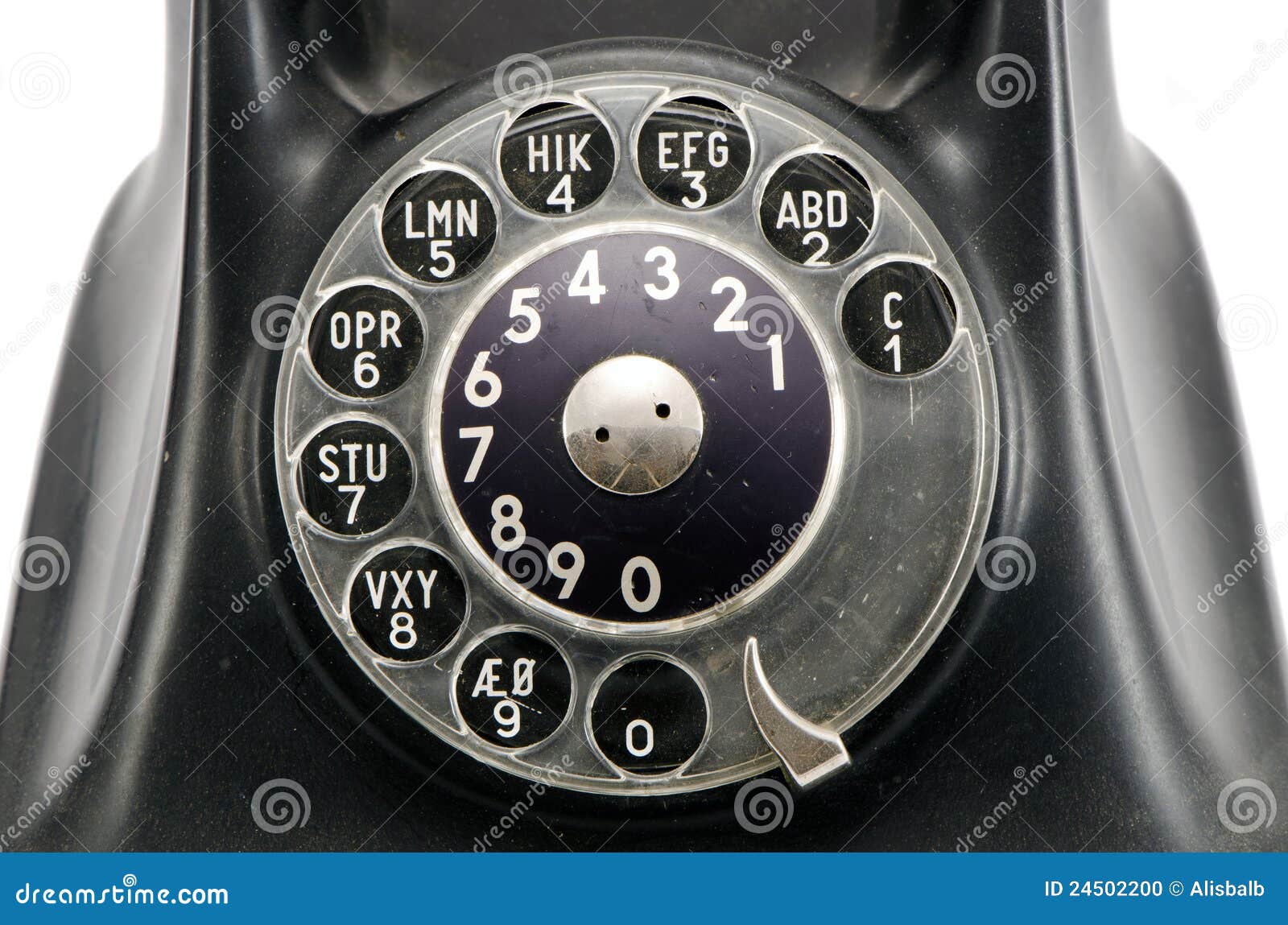 Vintage Telephone Dial with Numbers Stock Photo - Image of communicate ...